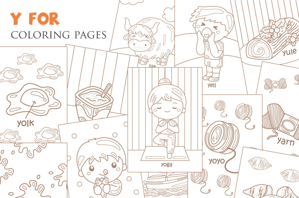 Alphabet Y For Vocabulary School Letter Reading Writing Font Study ...