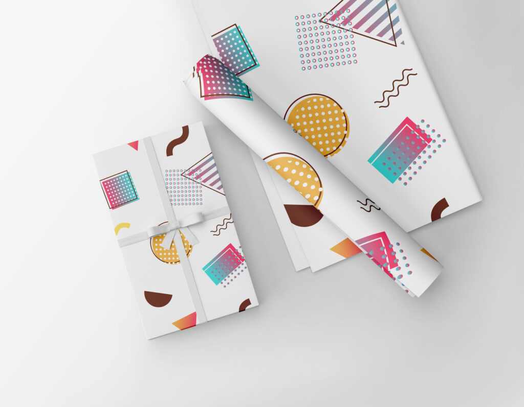 4 Seamless Colorful Memphis Patterns With Geometric Shapes. - MasterBundles