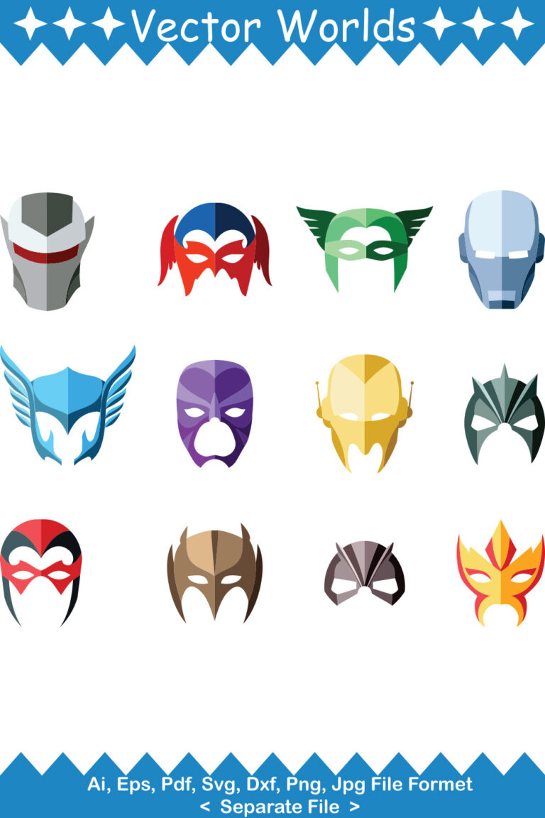 Hero Mask SVG Vector Design - MasterBundles