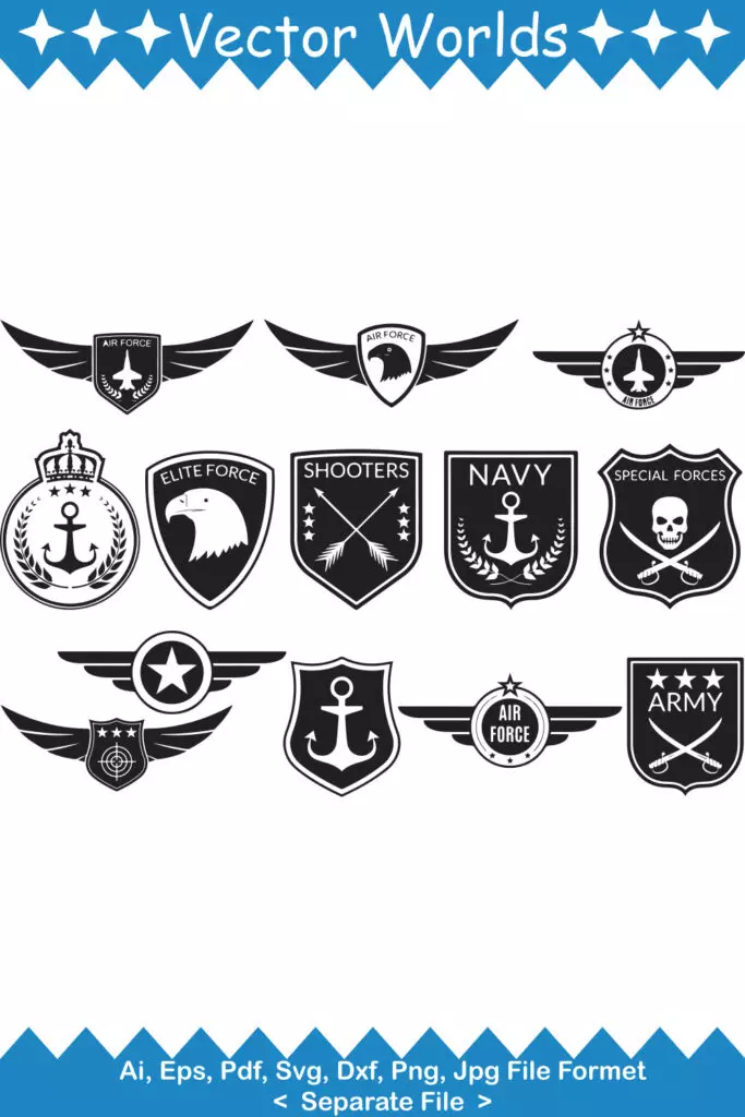 Air Force Badge SVG Vector Design - MasterBundles