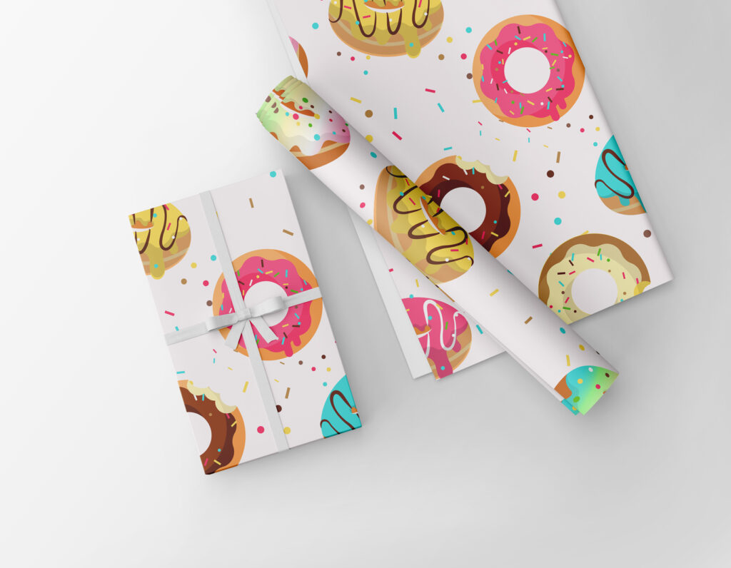 4 Seamless food patterns with colorful popsicles and donuts - MasterBundles