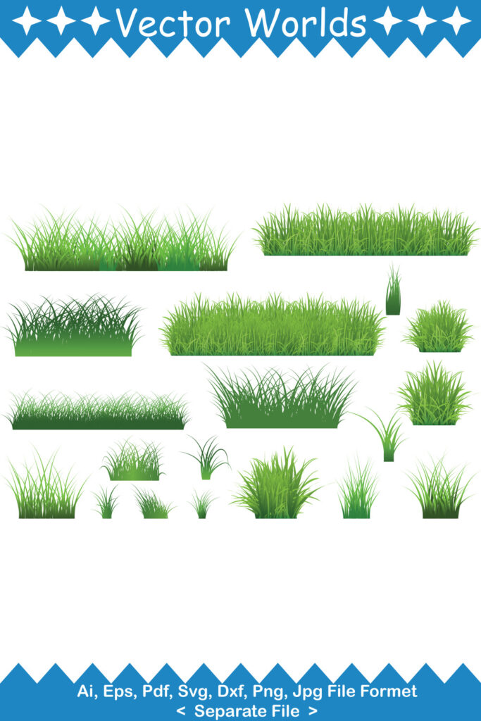 Grass SVG Vector Design - MasterBundles