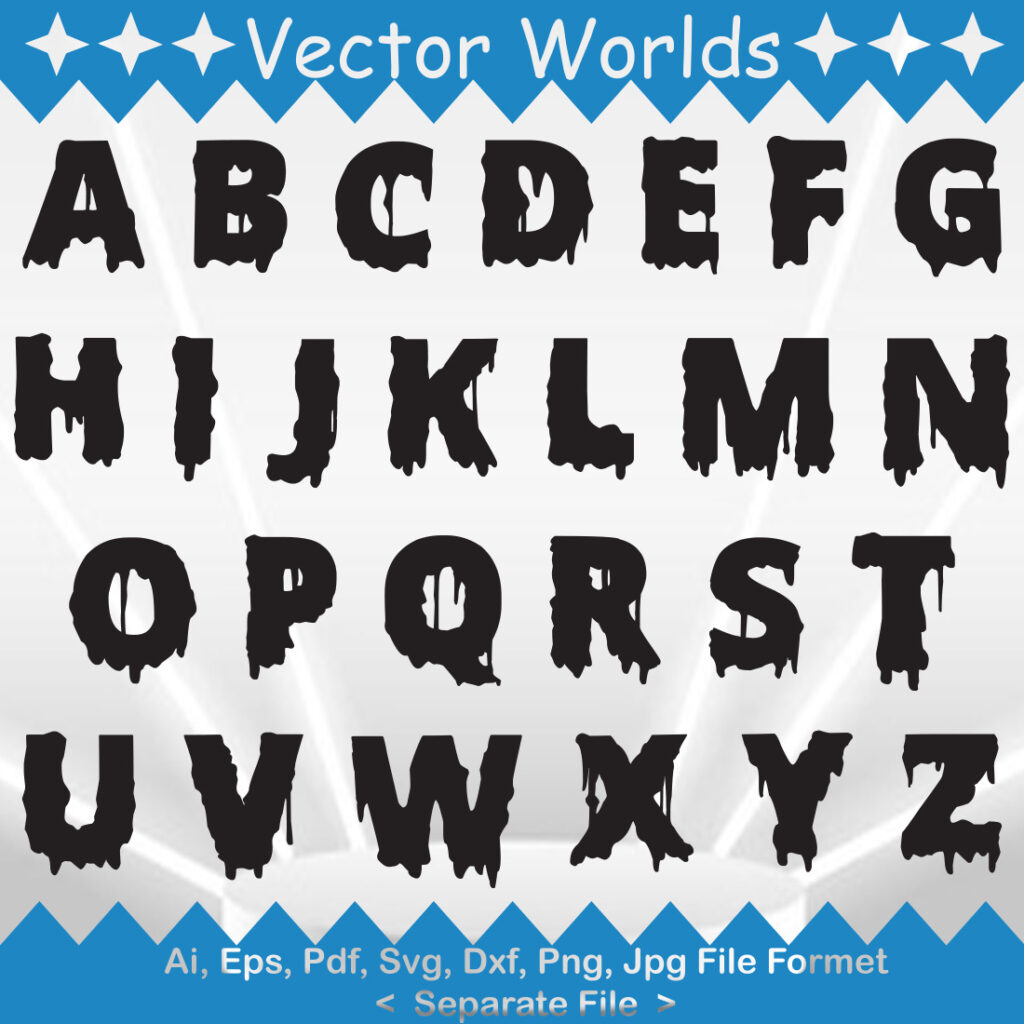 Halloween Font Alphabet SVG Vector Design - MasterBundles