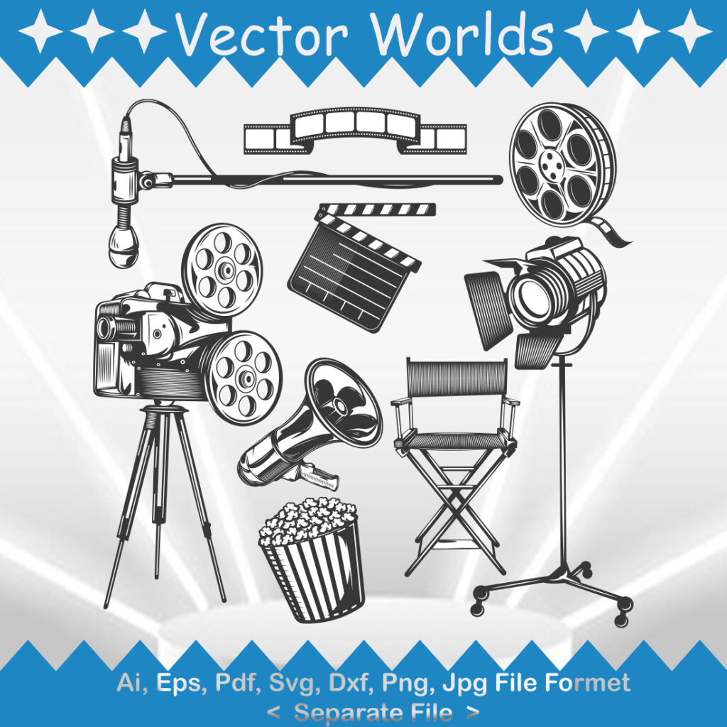 Cinema Elements SVG Vector Design - MasterBundles