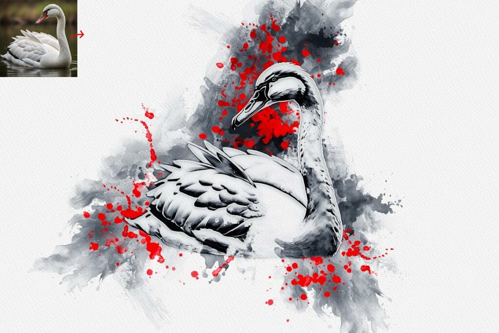 Japanese Ink Art Photoshop Action - MasterBundles