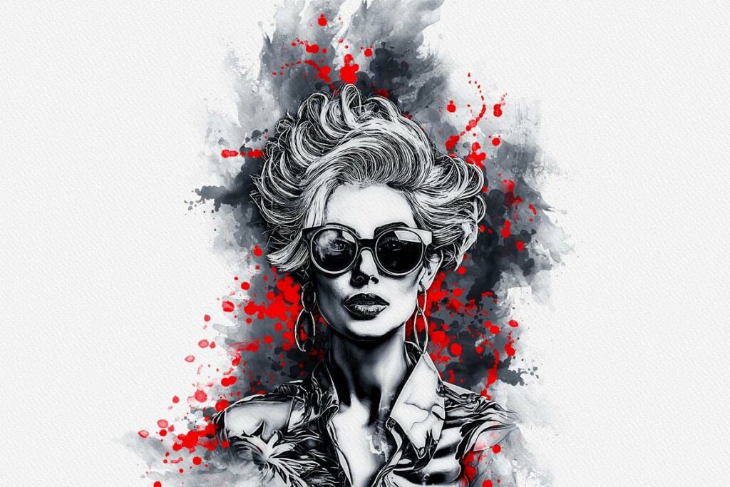 Japanese Ink Art Photoshop Action - MasterBundles