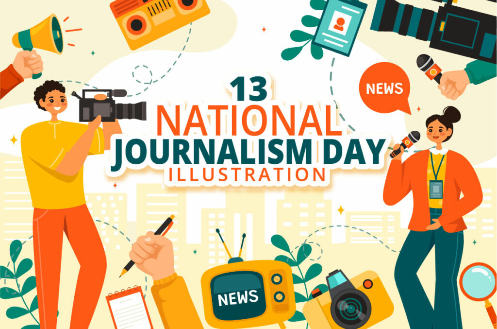 13 National Journalism Day Illustration - MasterBundles
