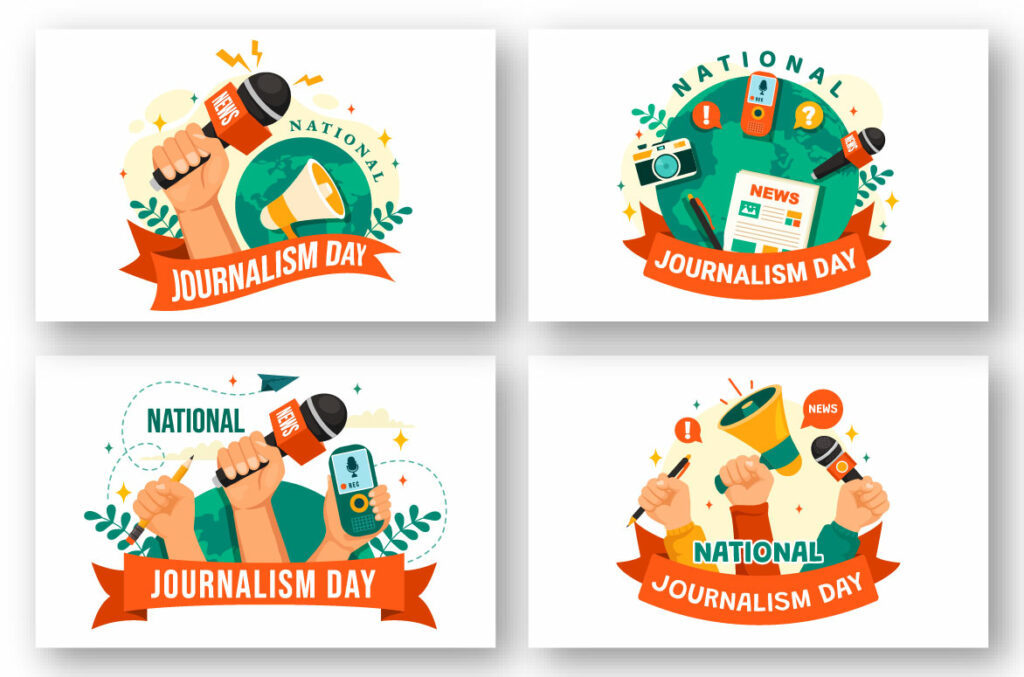 13 National Journalism Day Illustration - MasterBundles