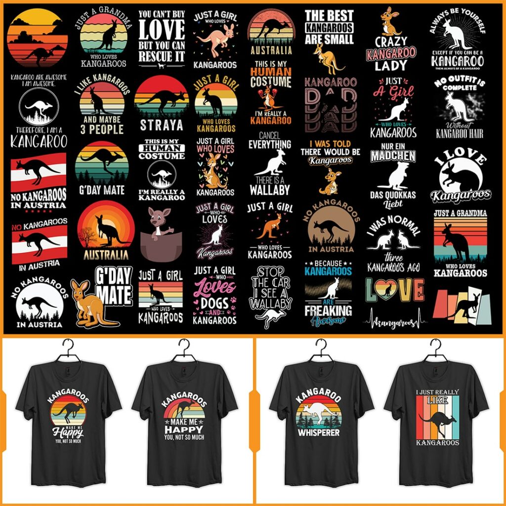 Kangaroo SVG Design Bundle - MasterBundles