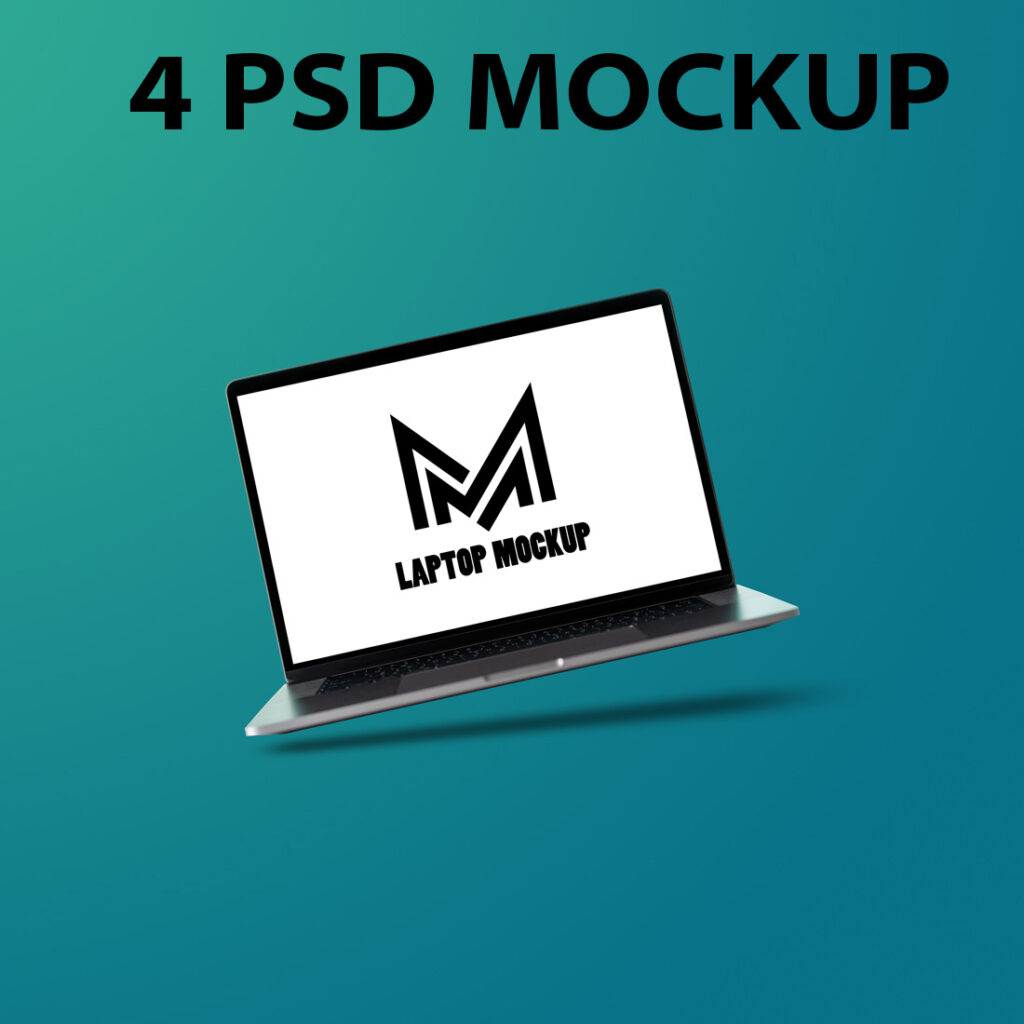 4 Laptop Mockups - MasterBundles