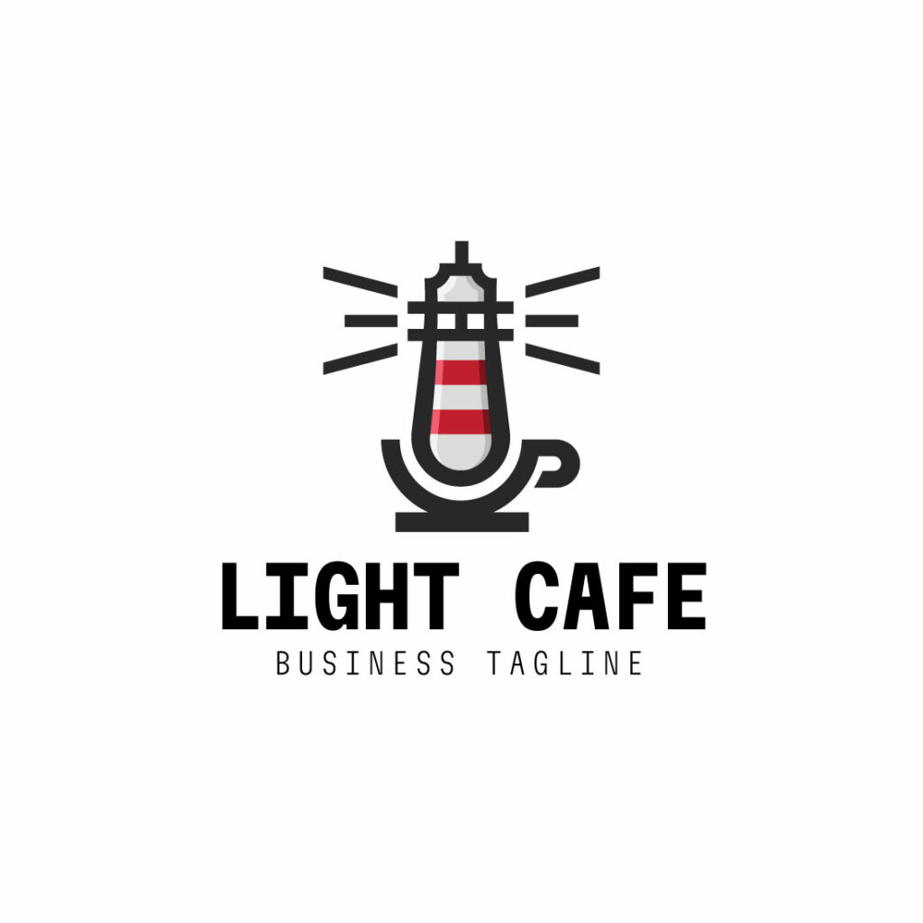 Light house cafe logo icon vector design - MasterBundles