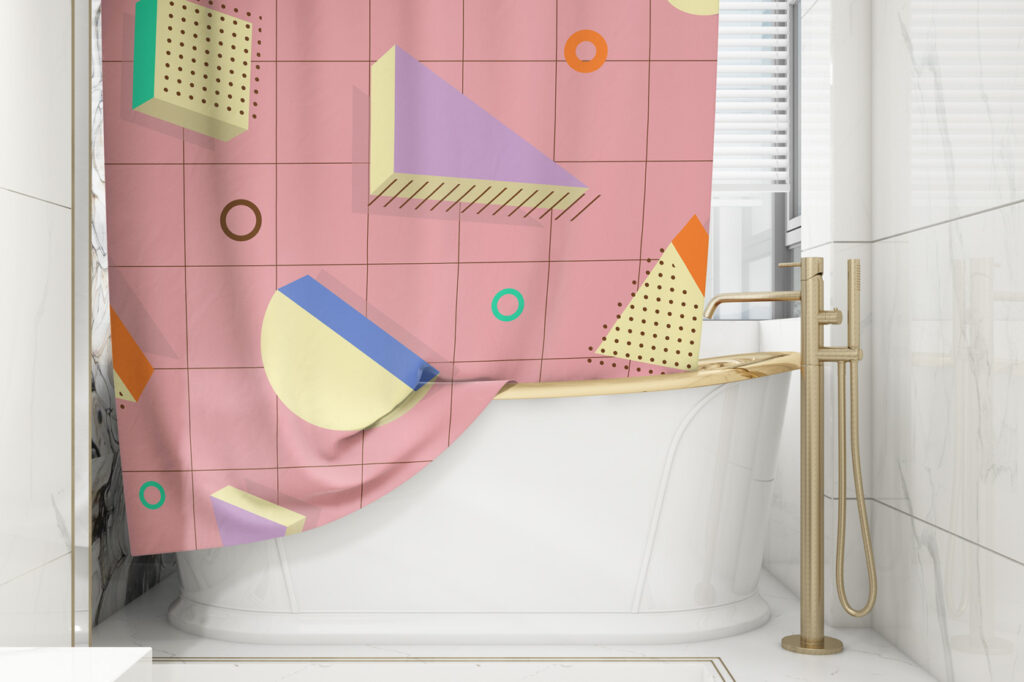 4 Seamless Colorful Memphis Patterns With Geometric Shapes. - MasterBundles