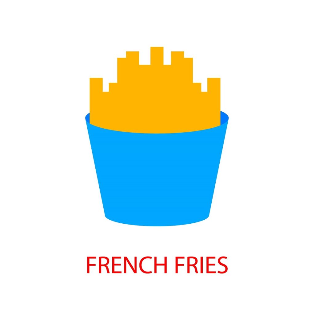 Modern Fast Food icon set editable and resizable - MasterBundles