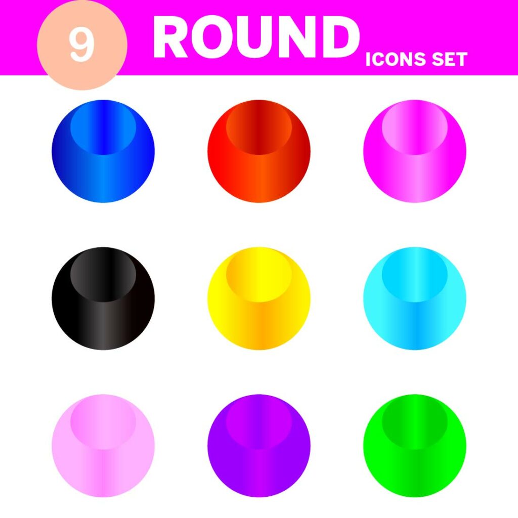 MODERN ROUND ICON SET EDITABOL AND RICBALE - MasterBundles