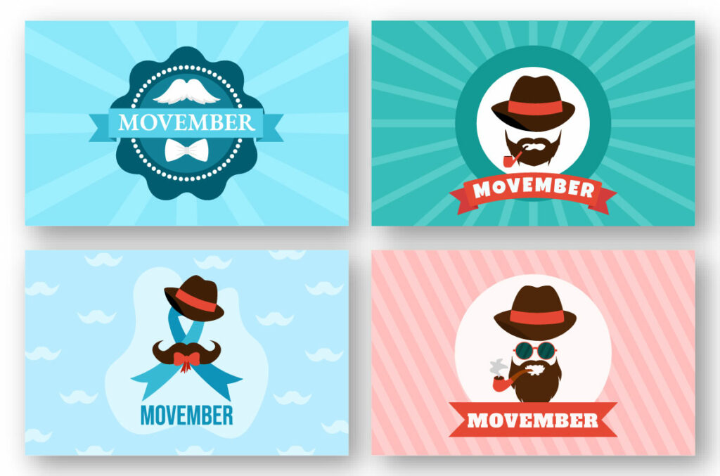 7 Movember Time Vector Illustration - MasterBundles