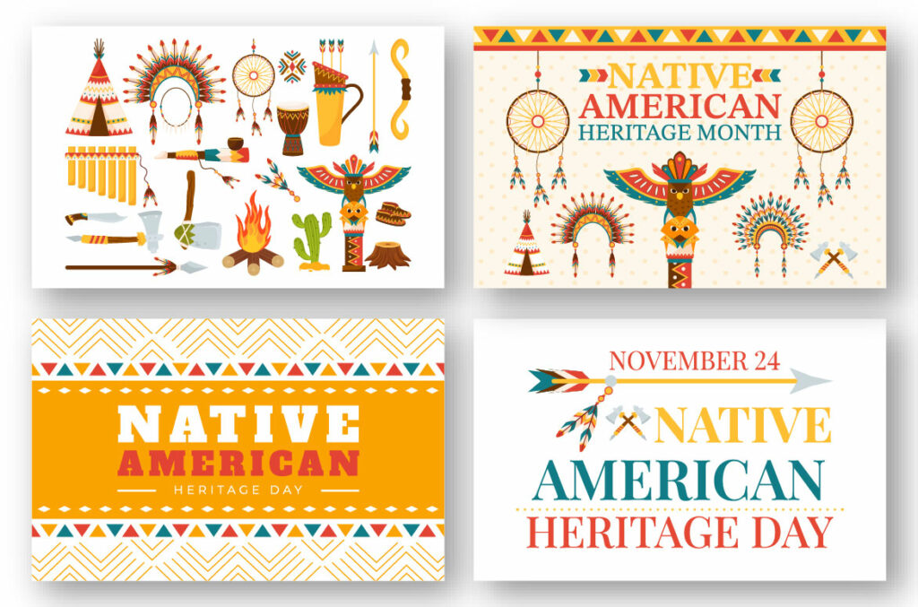 12 Native American Heritage Month Day Illustration - MasterBundles