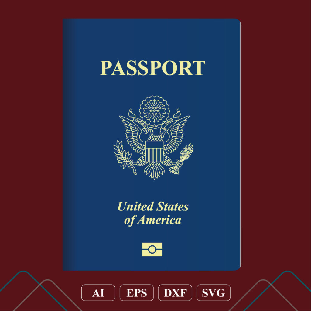 USA Passport Design Vector, Passport SVG, Passport EPS - MasterBundles