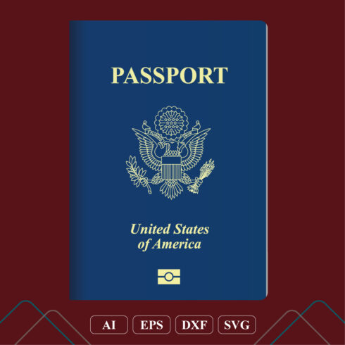 USA Passport Design Vector, Passport SVG, Passport EPS - MasterBundles