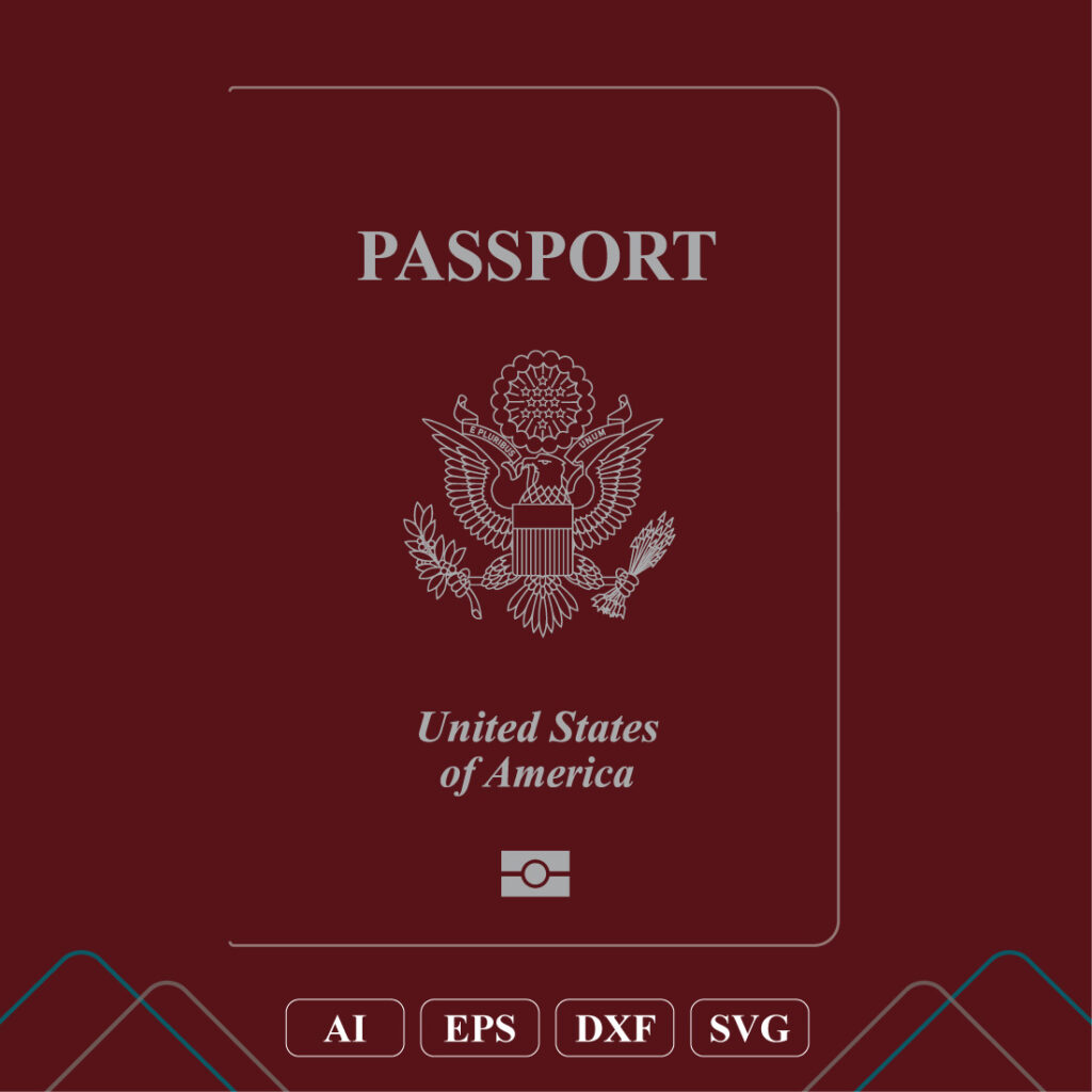 USA Passport Design Vector, Passport SVG, Passport EPS - MasterBundles