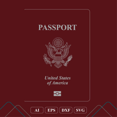 USA Passport Design Vector, Passport SVG, Passport EPS - MasterBundles