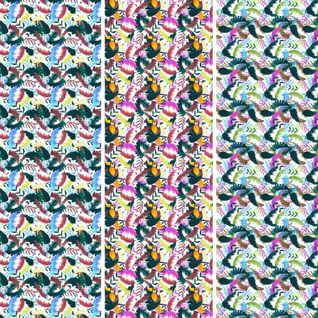 Colorful Jungle Patterns - MasterBundles