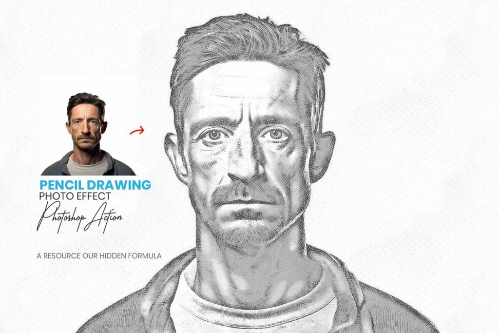 Pencil Drawing Actions - MasterBundles