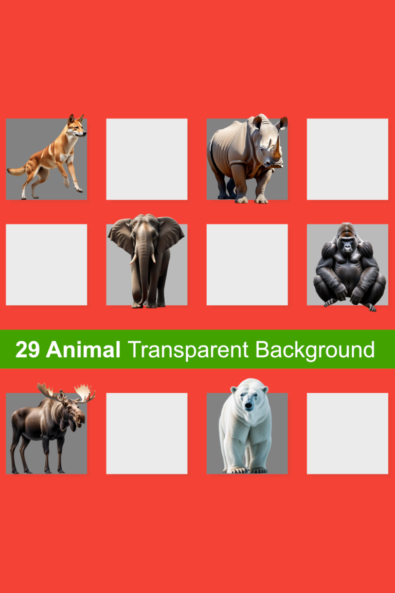 29 Animal Transparent Background - MasterBundles