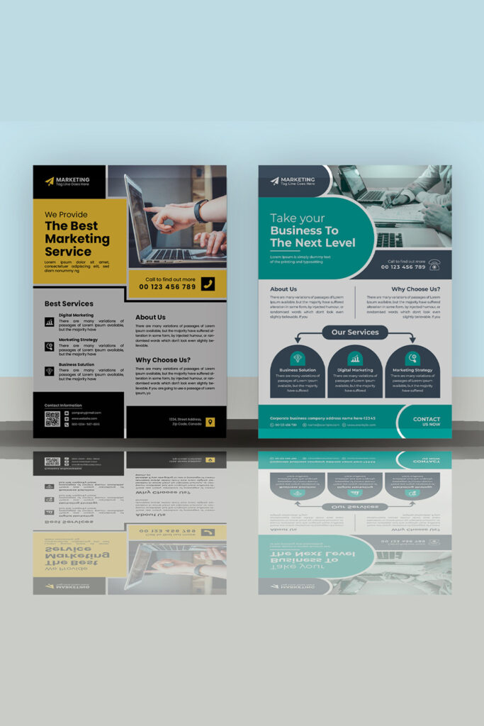 02 Corporate Business Flyer Template Design - MasterBundles