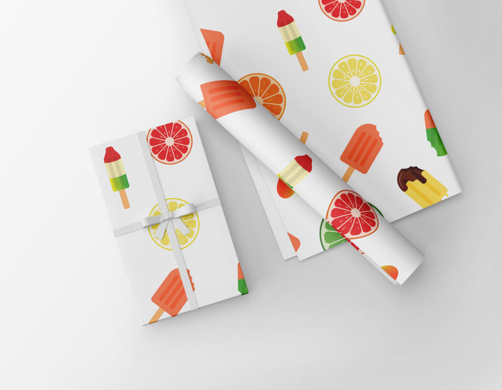 4 Seamless food patterns with colorful popsicles and donuts - MasterBundles