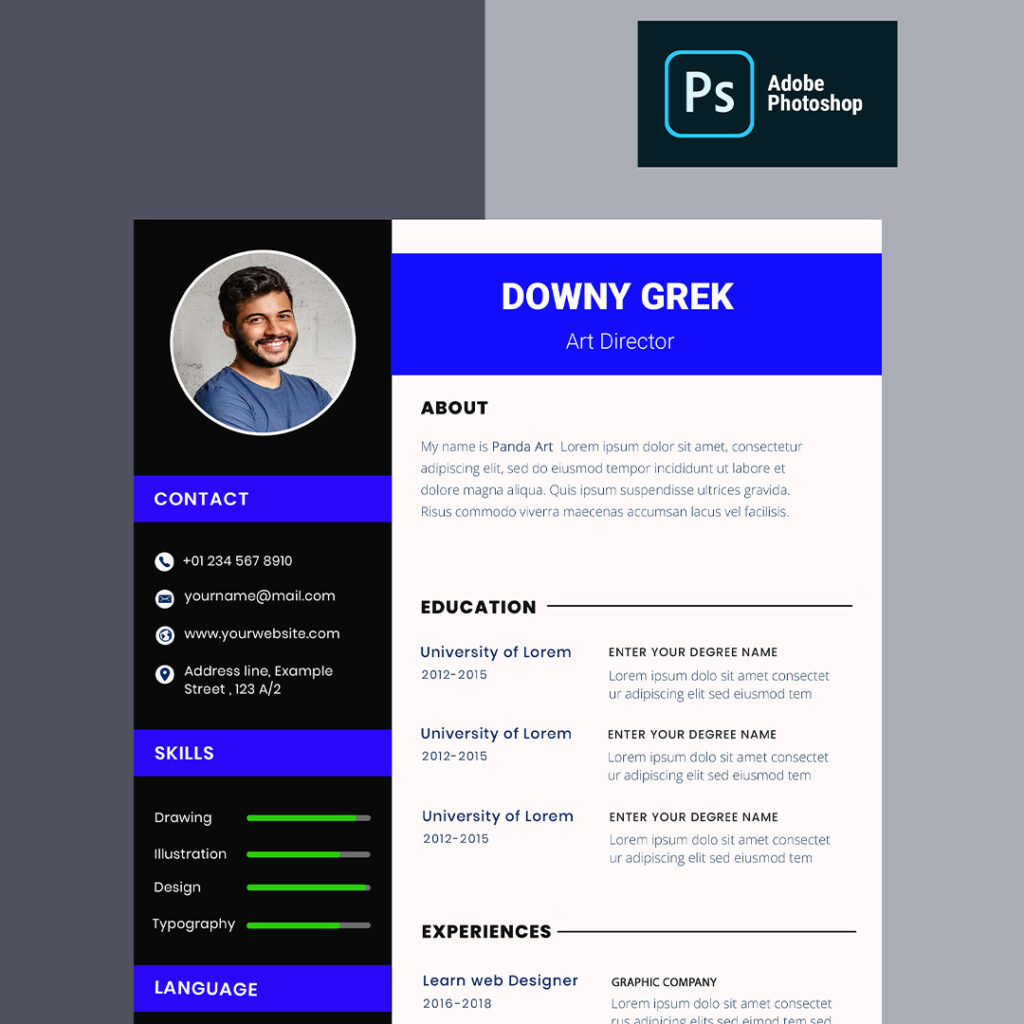 New Clean CV Template 2024 - MasterBundles