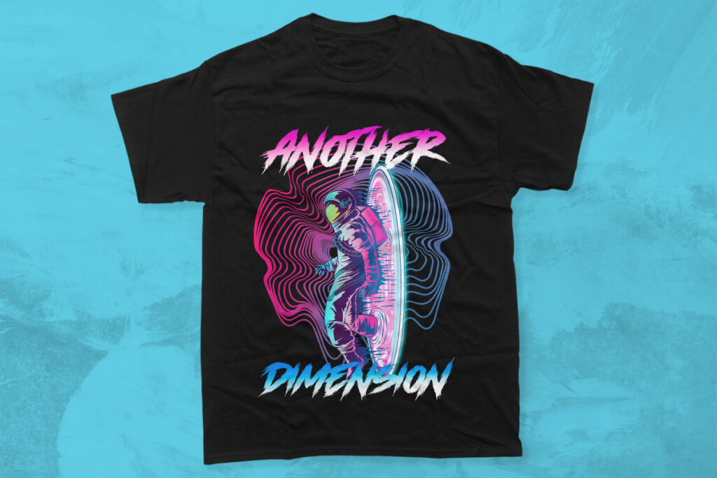 Synthwave Retrowave Futuristic T-shirt Designs PNG Bundle - MasterBundles