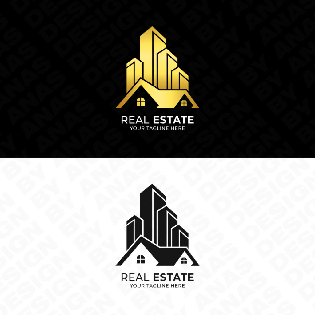 Luxury Real Estate Logo Design, Building Logo Template – ONLY $9 ...