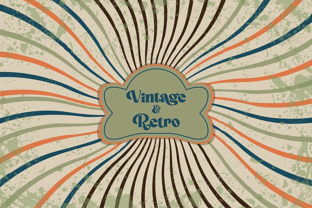 51 Vector Retro Background - MasterBundles