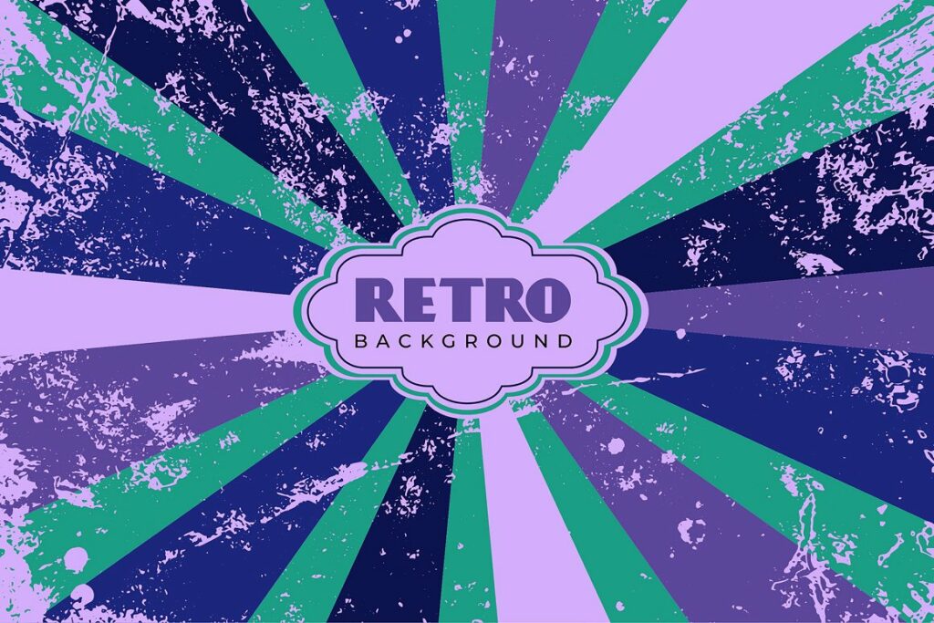 51 Vector Retro Background - MasterBundles