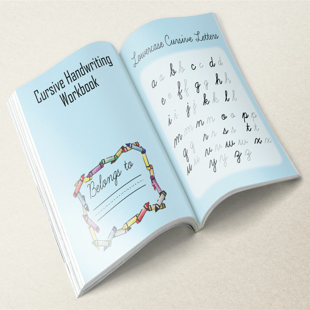 KDP Cursive Handwriting Workbook - MasterBundles