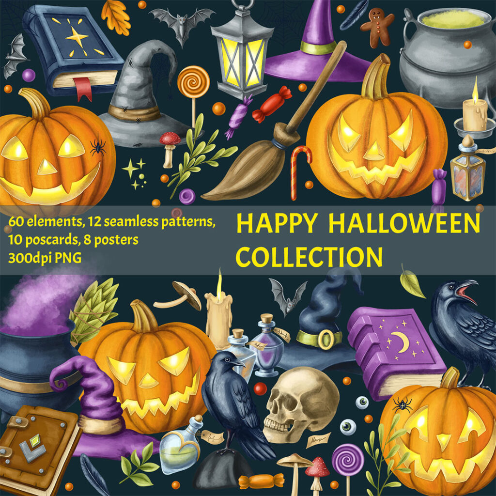 Happy Halloween collections - MasterBundles