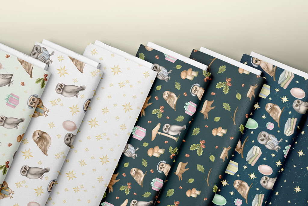 Cute owls pattern collection - MasterBundles