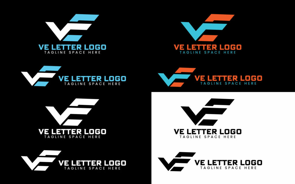 CREATIVE VE Letter Brand Identity Logo Template - MasterBundles