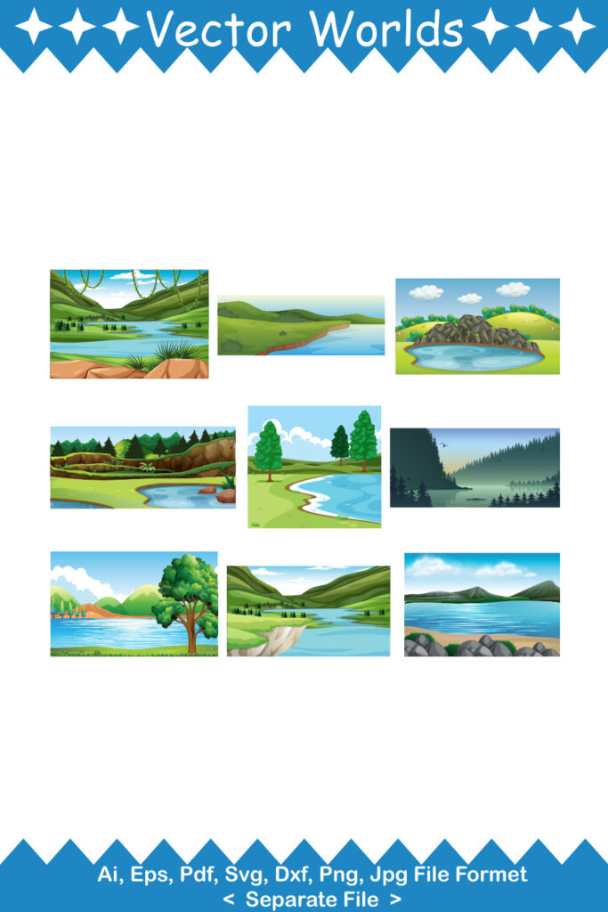 Lake SVG Vector Design - MasterBundles