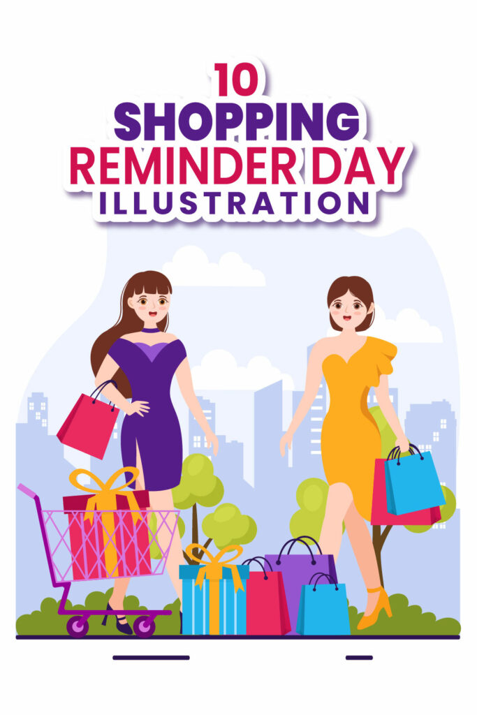 10 Shopping Reminder Day Illustration - MasterBundles