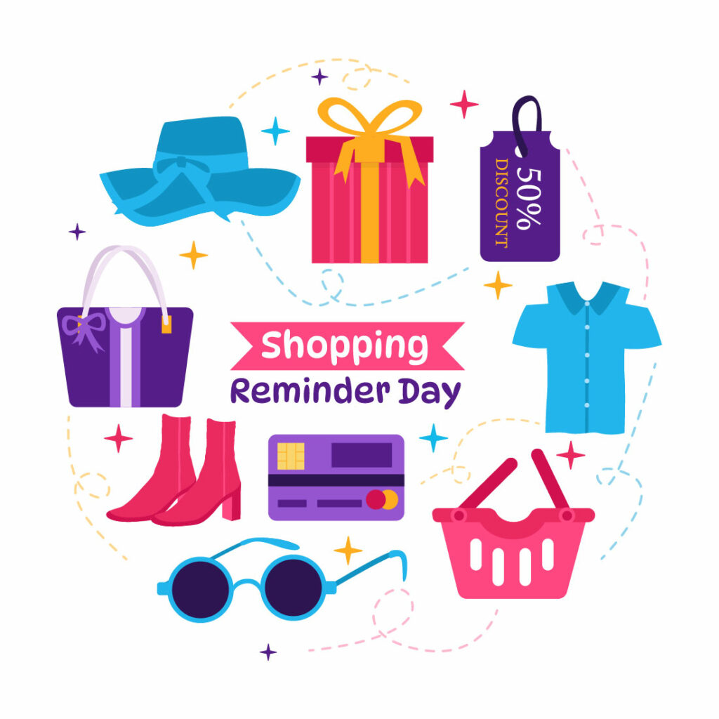 10 Shopping Reminder Day Illustration - MasterBundles