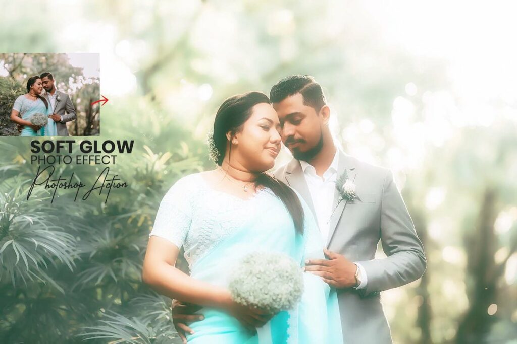 Soft Glow Effect Photo Effect Photoshop Actions - MasterBundles