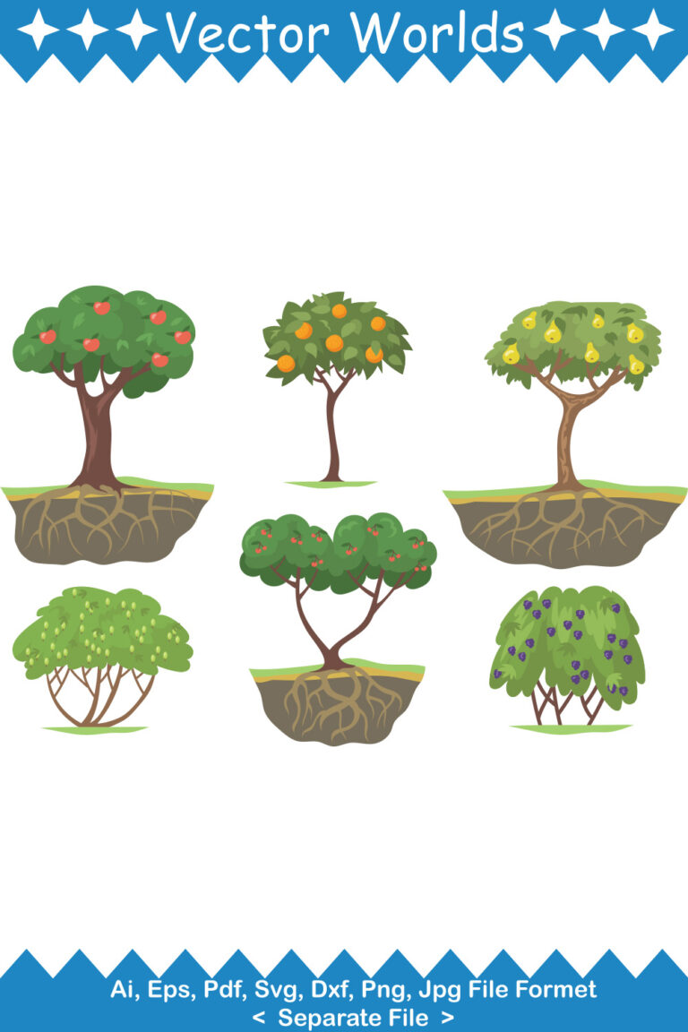 Fruit Tree SVG Vector Design - MasterBundles