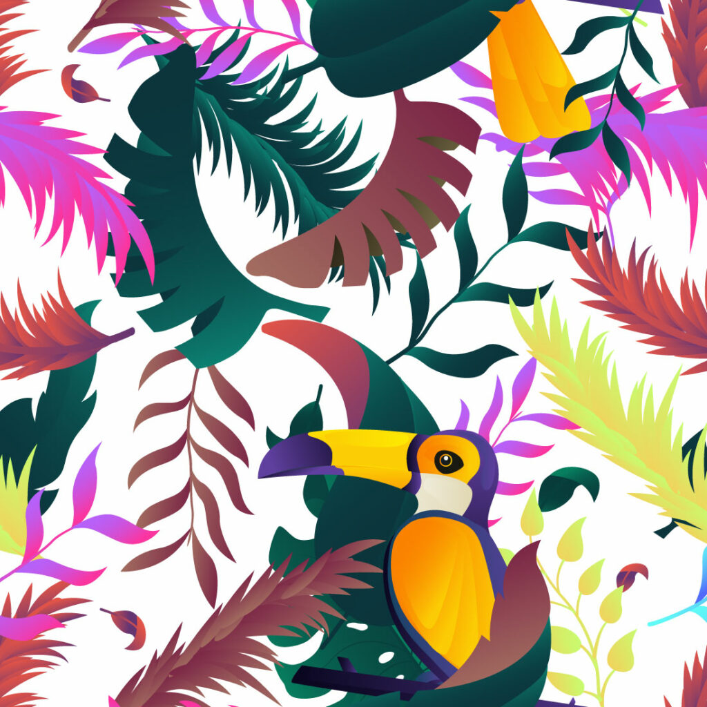 Colorful Jungle Patterns - MasterBundles