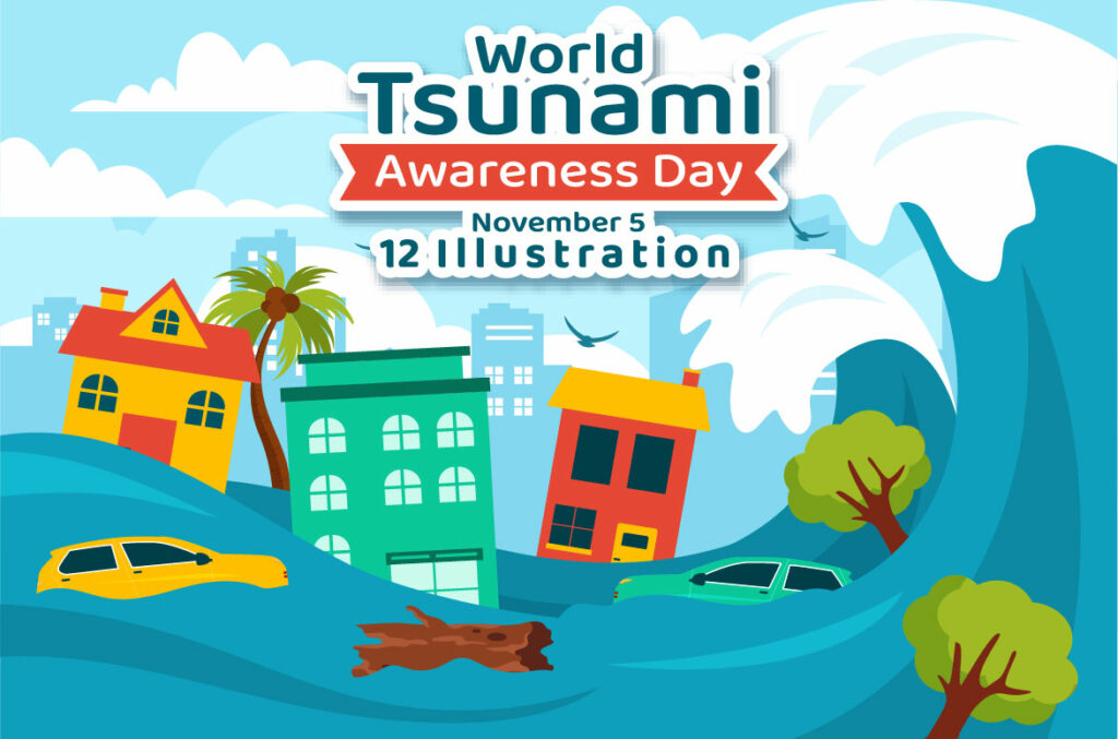 12 World Tsunami Awareness Day Illustration - MasterBundles