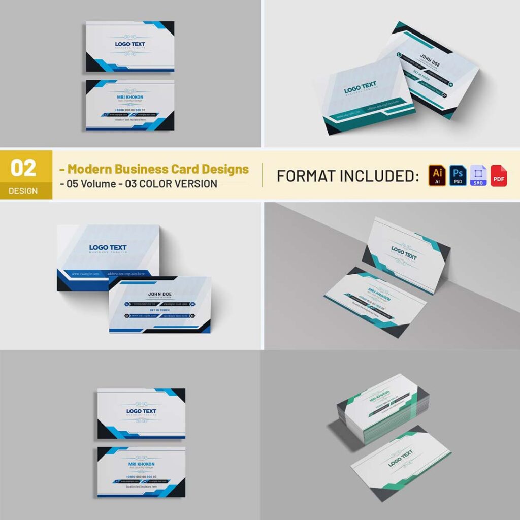 Modern Business Cards Template - MasterBundles