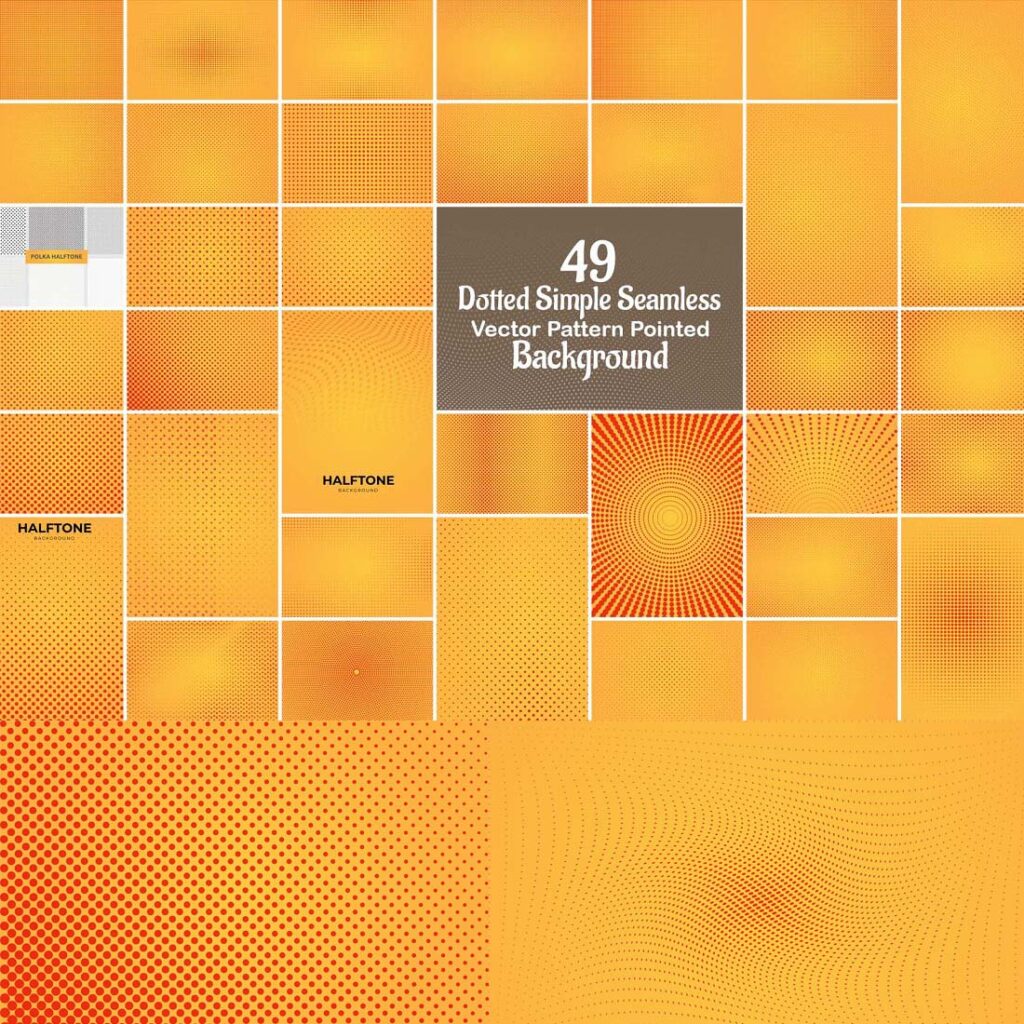 49 Dotted vector pattern Background - MasterBundles