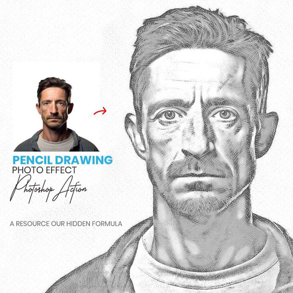 Pencil Drawing Actions - MasterBundles