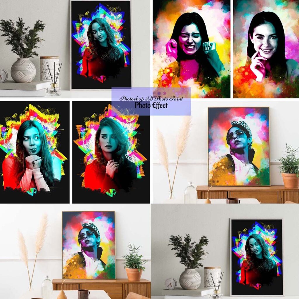 Photoshop 3D Photo Paint Effect - MasterBundles