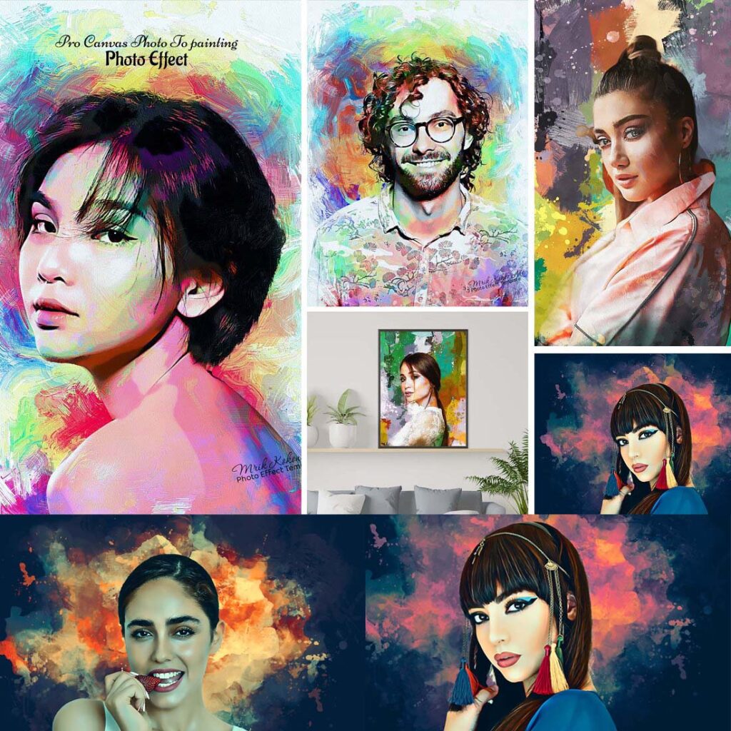 Pro Canvas Photo To Painting effect - MasterBundles
